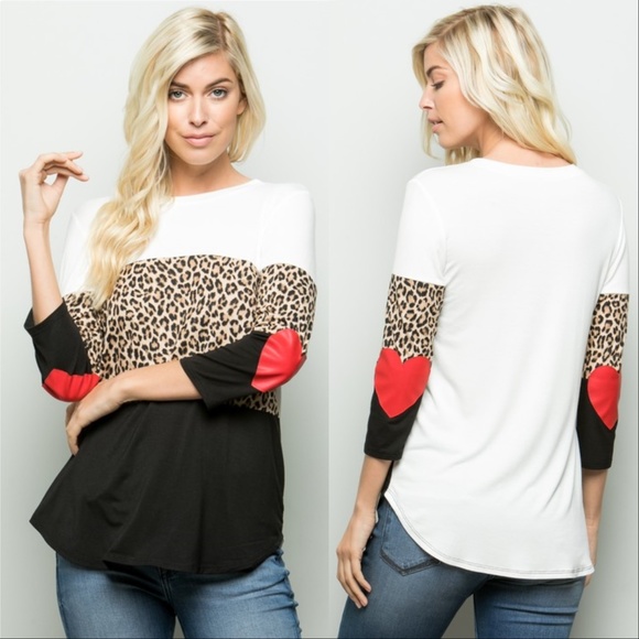 MODA ME COUTURE | Tops | Top White Brown Loving Leopard Print Top ...